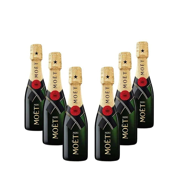 Moet & Chandon Brut Champagne Mini Party Pack 6 x 200ml | French ...
